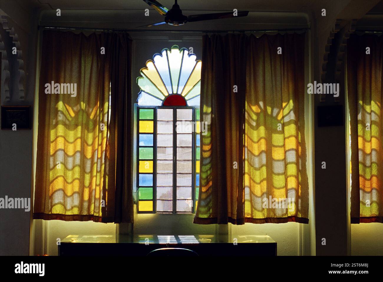 Stained Glass, Udaipur, Rajasthan, India, Asia Stock Photo - Alamy