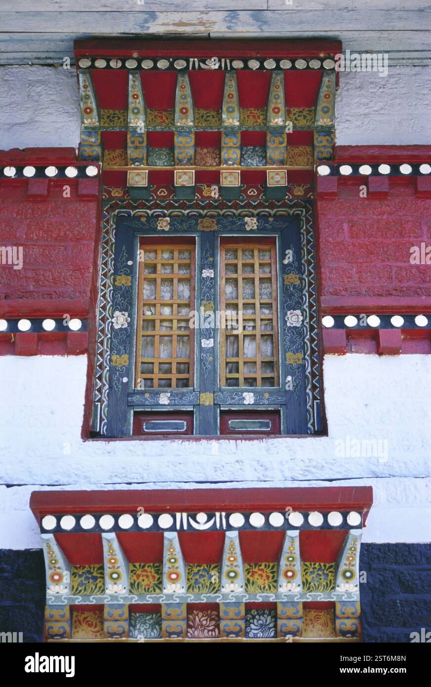 Decorative window of monastery, Sikkim, India, Asia Stock Photo - Alamy