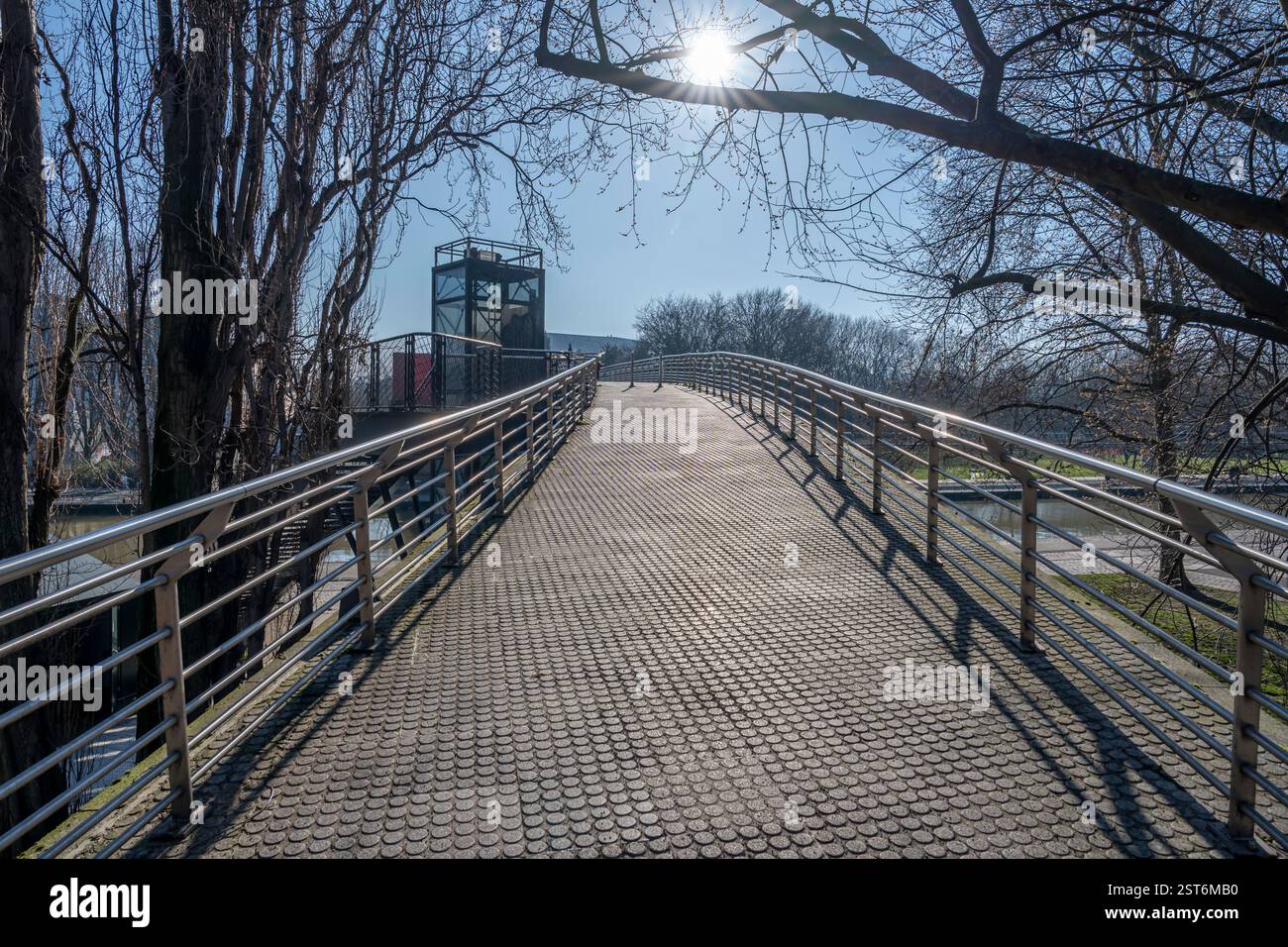 Paris, France - 02 02 2025: Villette Canal. The covering of the ...