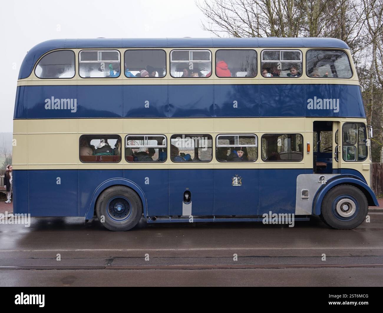 Vintage bus at Beamish, the living museum of the north Stock Photo - Alamy