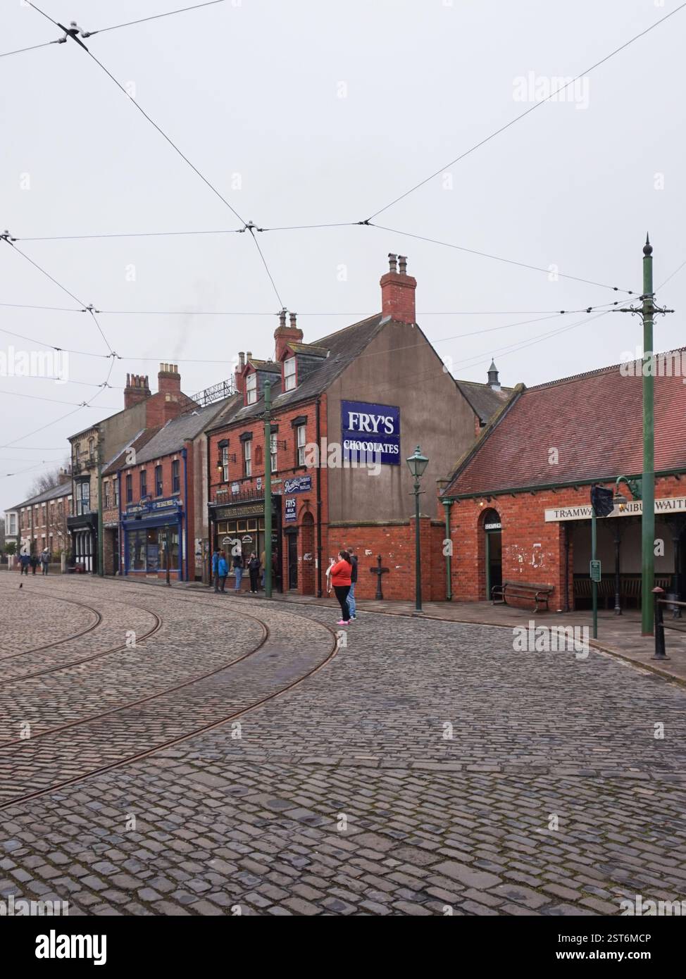 1950s village at Beamish, the living museum of the north Stock Photo ...