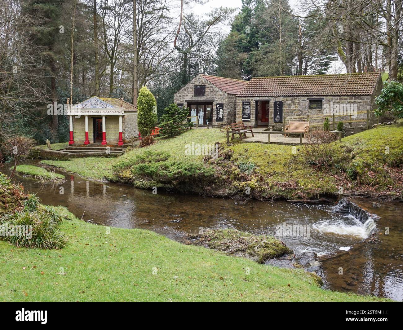 Vindolanda Roman fort (castrum) south of Hadrian's Wall in northern ...
