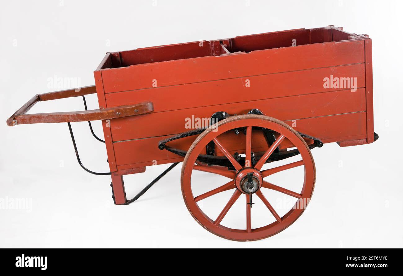 Historical Dutch wooden push carts with wooden wheels . Historic ...