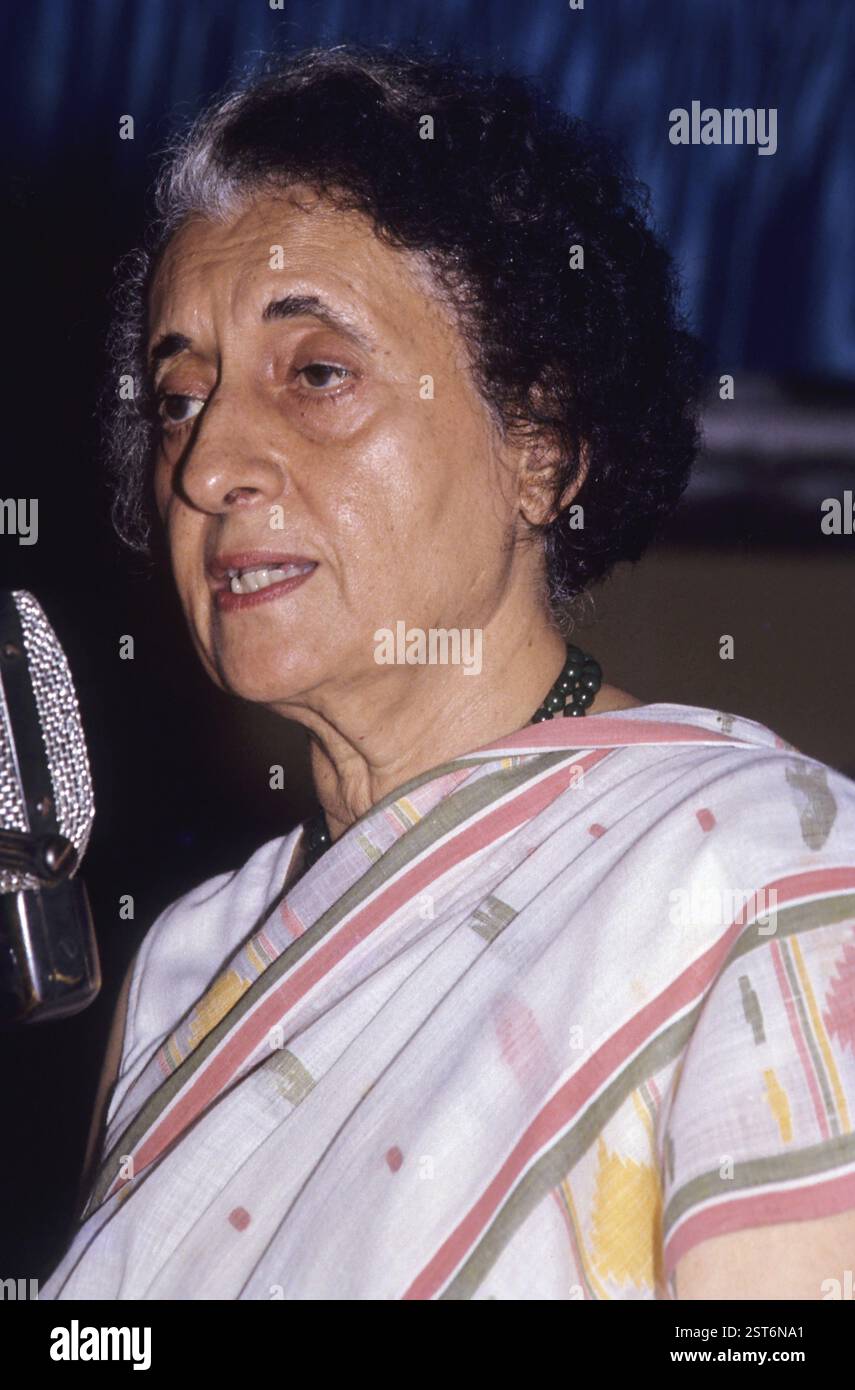 Prime Minister of India indira gandhi, India, Asia Stock Photo - Alamy