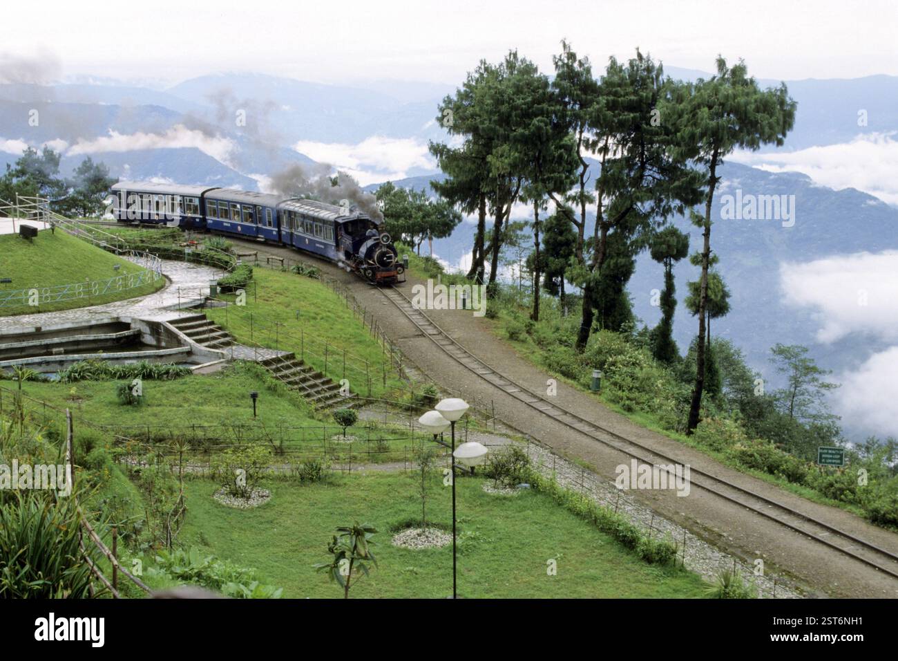 Toy train at batashia loop, darjeeling, west bengal, India, Asia Stock ...