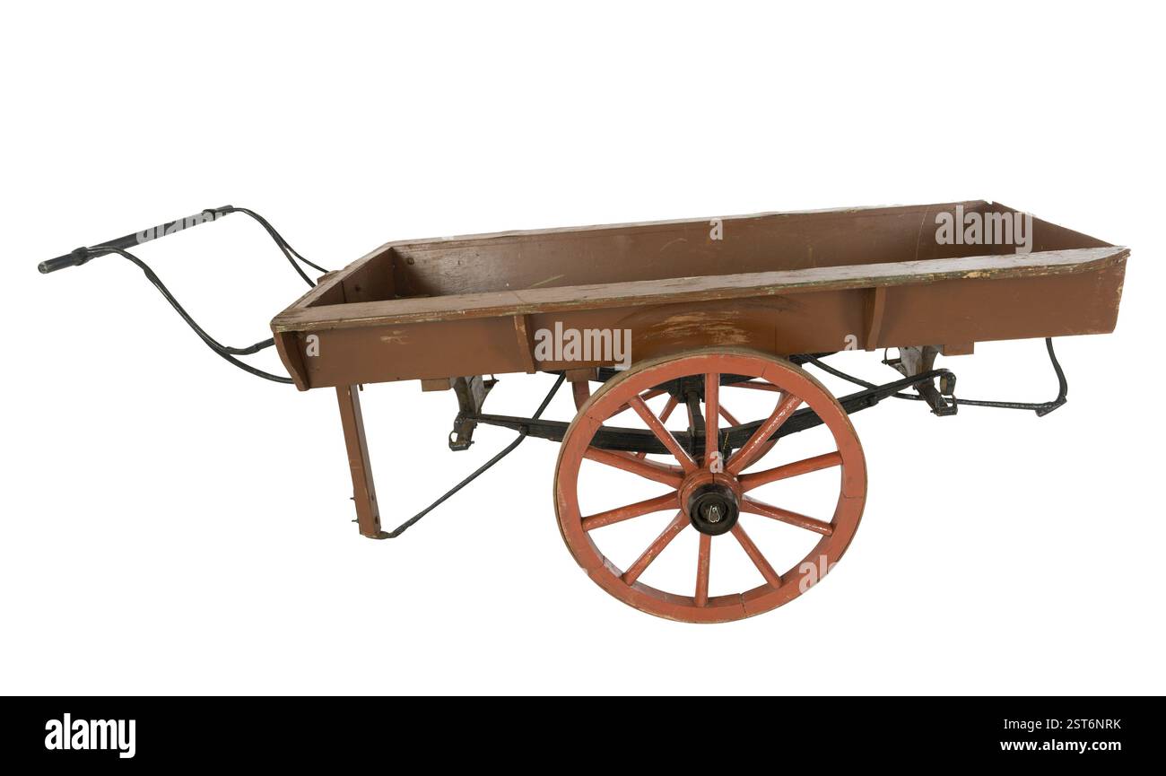 Historical Dutch wooden push carts with wooden wheels . Historic ...