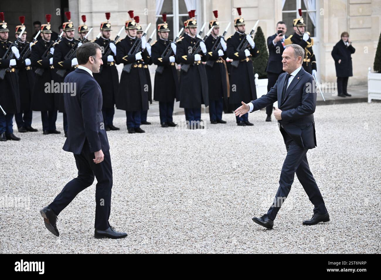 Paris, France. 17th Feb, 2025. French President Emmanuel Macron ...