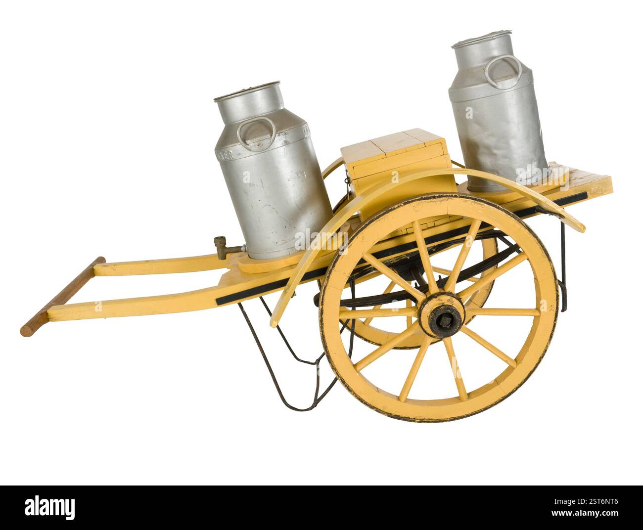 Historical Dutch wooden push carts with wooden wheels . Historic ...