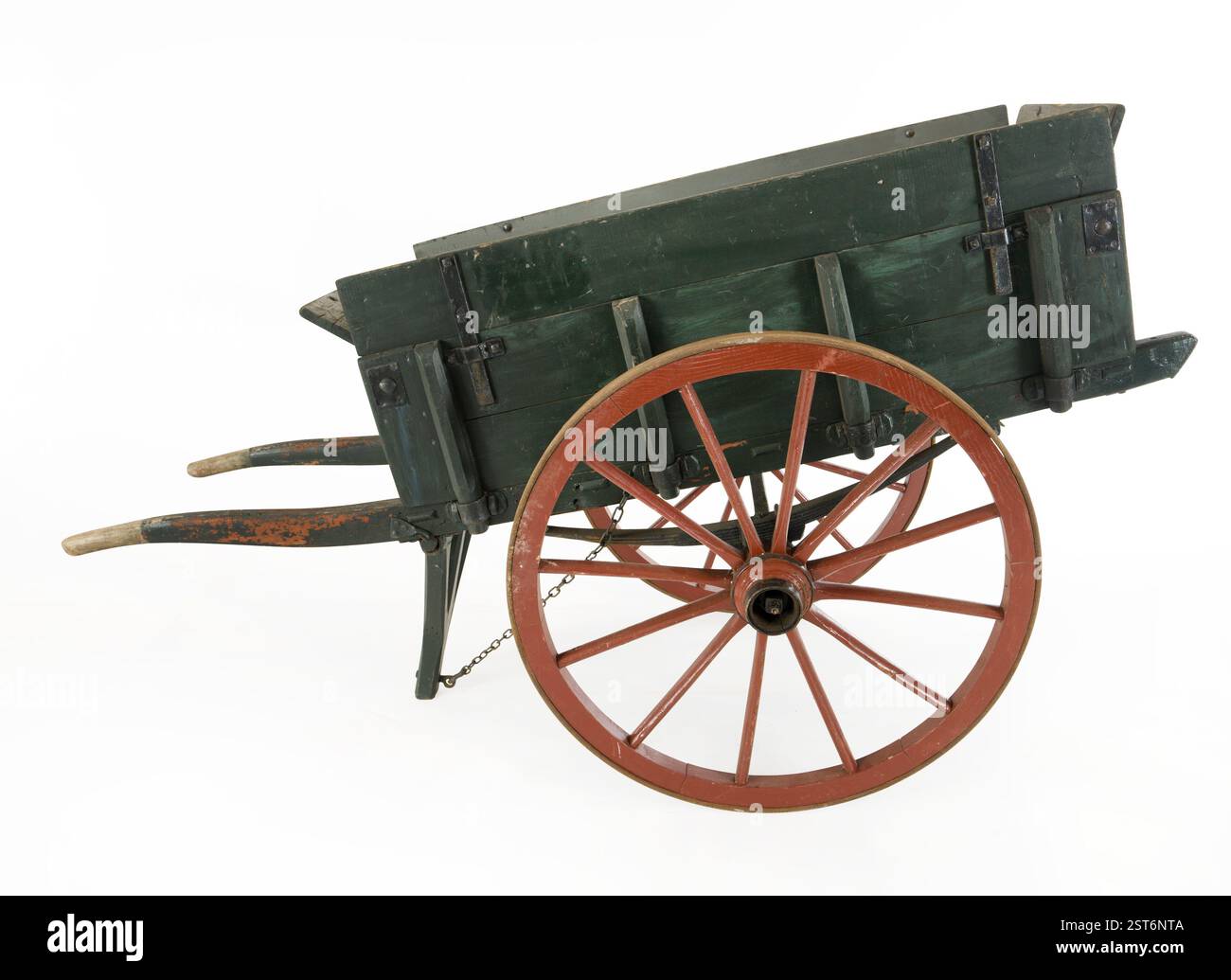 Historical Dutch wooden push carts with wooden wheels . Historic ...