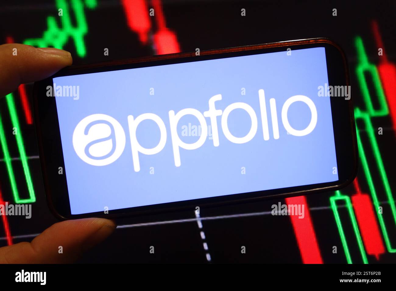 Poland. 16th Feb, 2025. In this photo illustration, the AppFolio ...