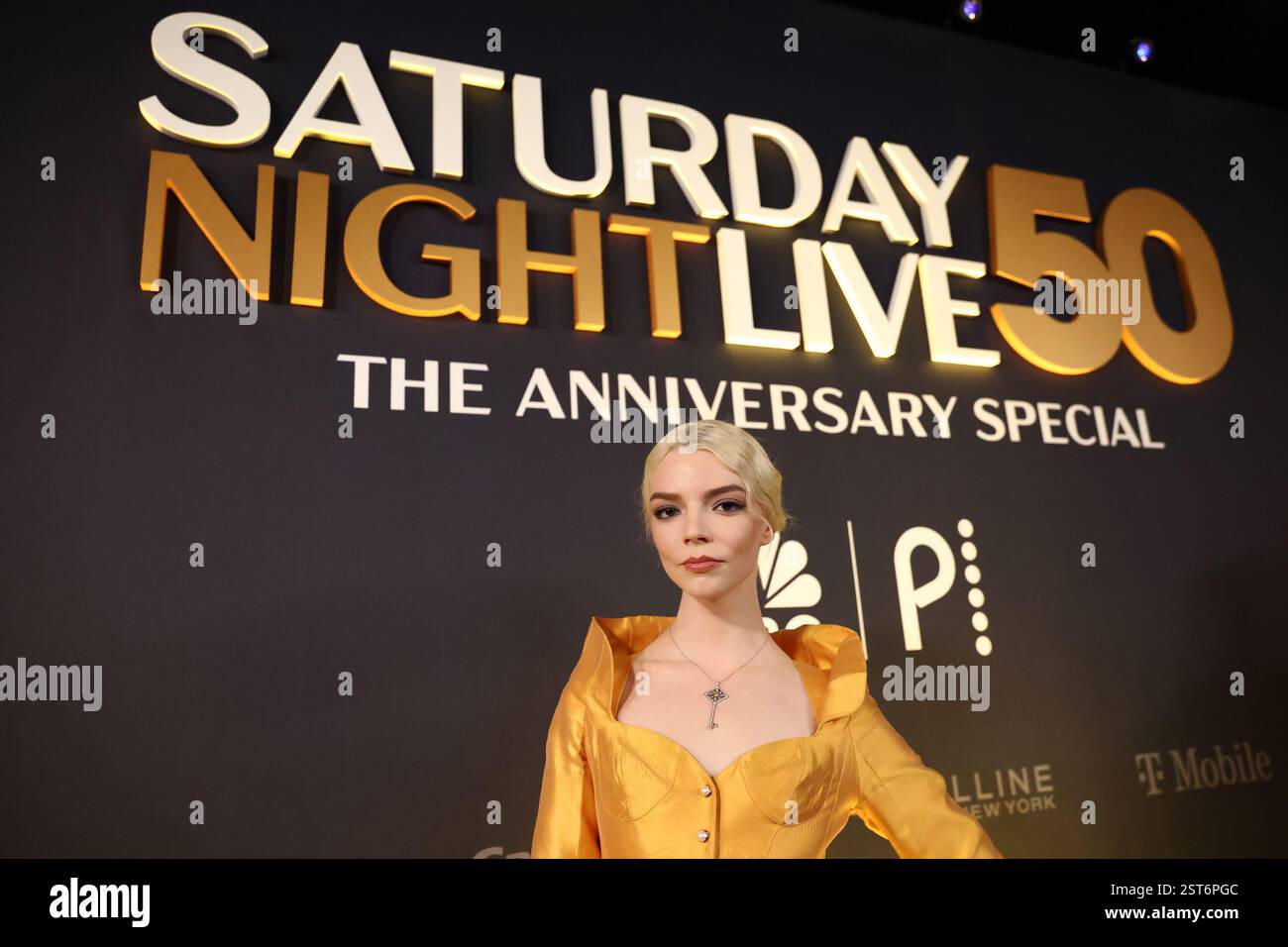 New York, USA. 16th Feb, 2025. SNL50: THE RED CARPET -- Pictured: Anya ...