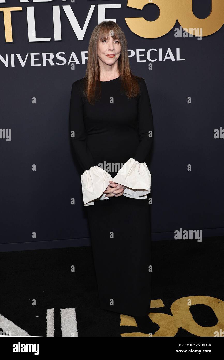 New York, USA. 16th Feb, 2025. SNL50: THE RED CARPET -- Pictured: Laraine Newman on Sunday ...