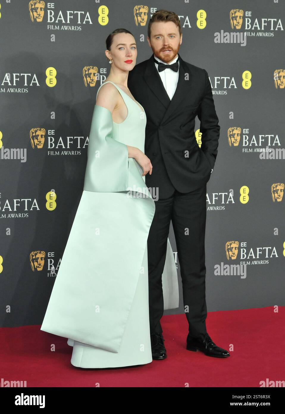 Saoirse Ronan and Jack Lowden at the 78th EE BAFTAs British Academy ...
