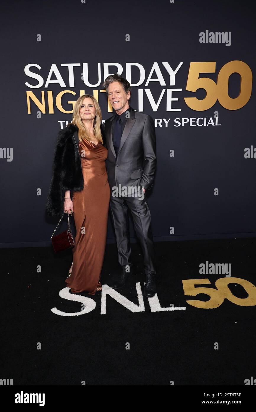 New York, USA. 16th Feb, 2025. SNL50: THE RED CARPET -- Pictured: (l-r ...