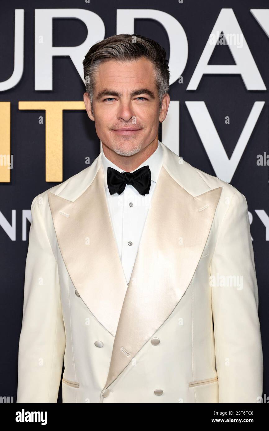 New York, USA. 16th Feb, 2025. SNL50: THE RED CARPET -- Pictured: Chris ...