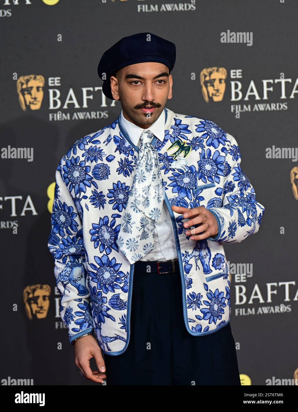 LONDON, UK. 16th Feb, 2025. Nabhaan Rizwan at EE BAFTA Film Awards 2025 ...