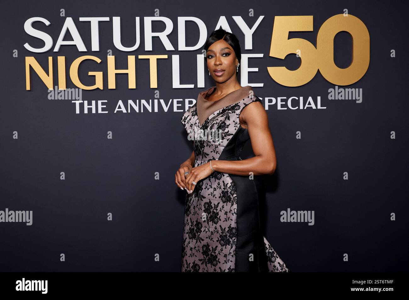 New York, USA. 16th Feb, 2025. SNL50: THE RED CARPET -- Pictured: Ego ...
