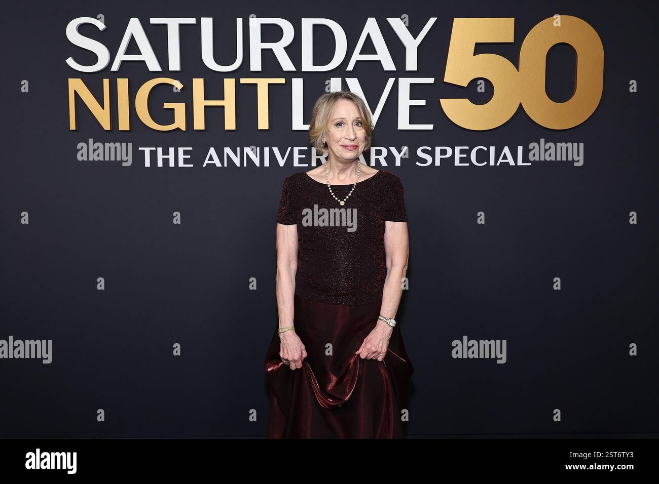 New York, USA. 16th Feb, 2025. SNL50: THE RED CARPET -- Pictured: Robin ...
