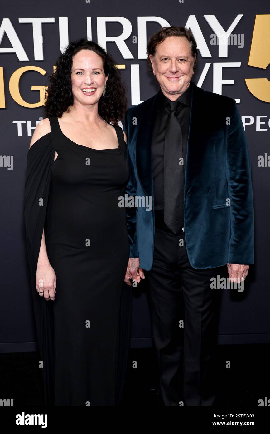 New York, USA. 16th Feb, 2025. SNL50: THE RED CARPET -- Pictured: (l-r ...