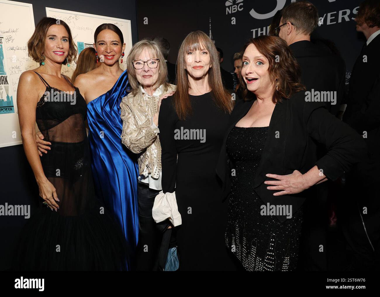 New York, USA. 16th Feb, 2025. SNL50: THE RED CARPET -- Pictured: (l-r ...