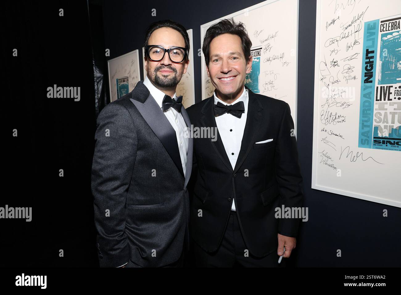 New York, USA. 16th Feb, 2025. SNL50: THE RED CARPET -- Pictured: (l-r ...