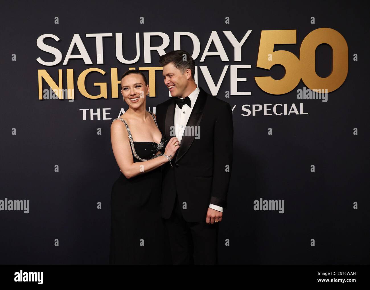 New York, USA. 16th Feb, 2025. SNL50: THE RED CARPET -- Pictured: (l-r ...