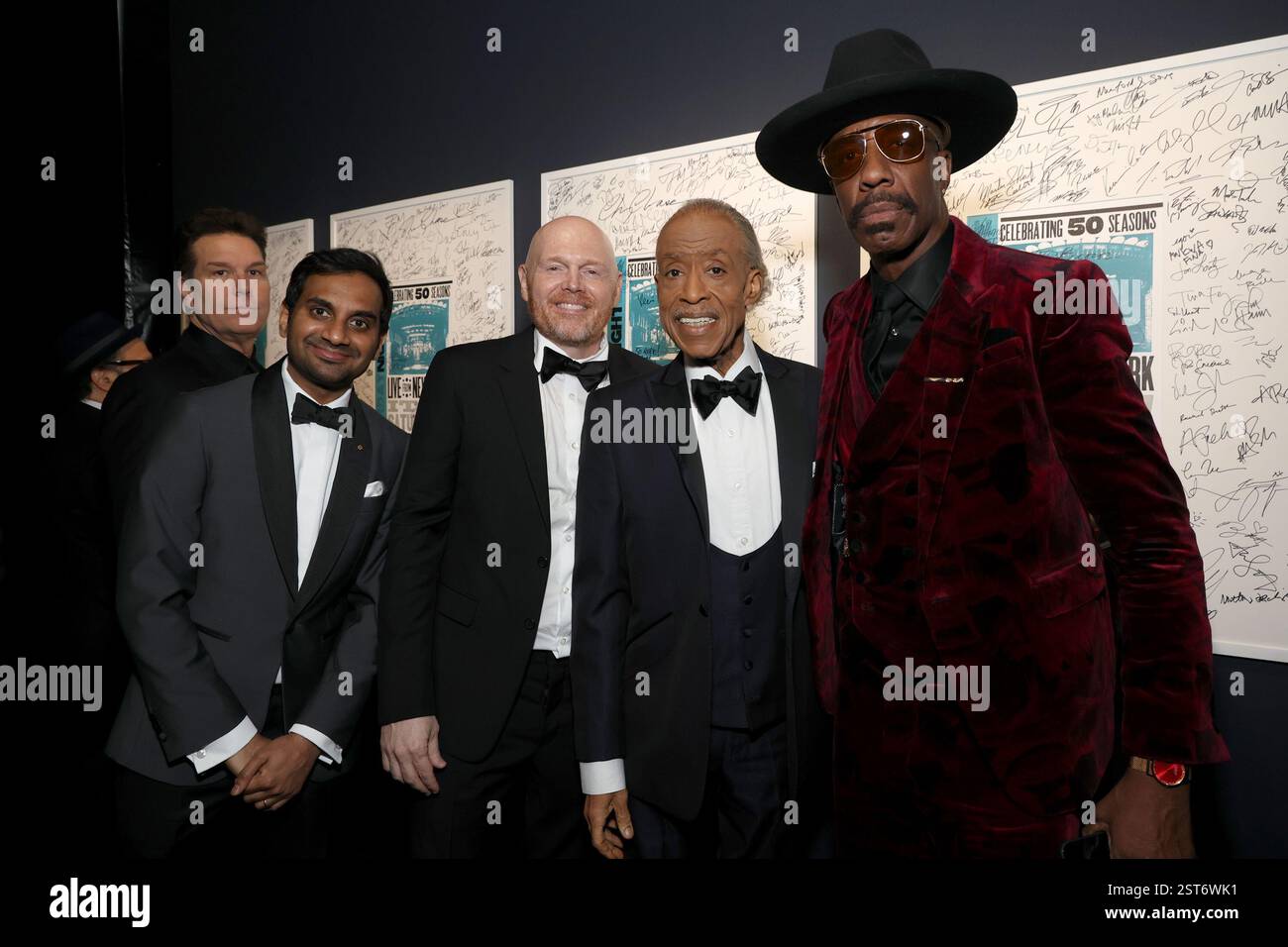 New York, USA. 16th Feb, 2025. SNL50: THE RED CARPET -- Pictured: (l-r ...