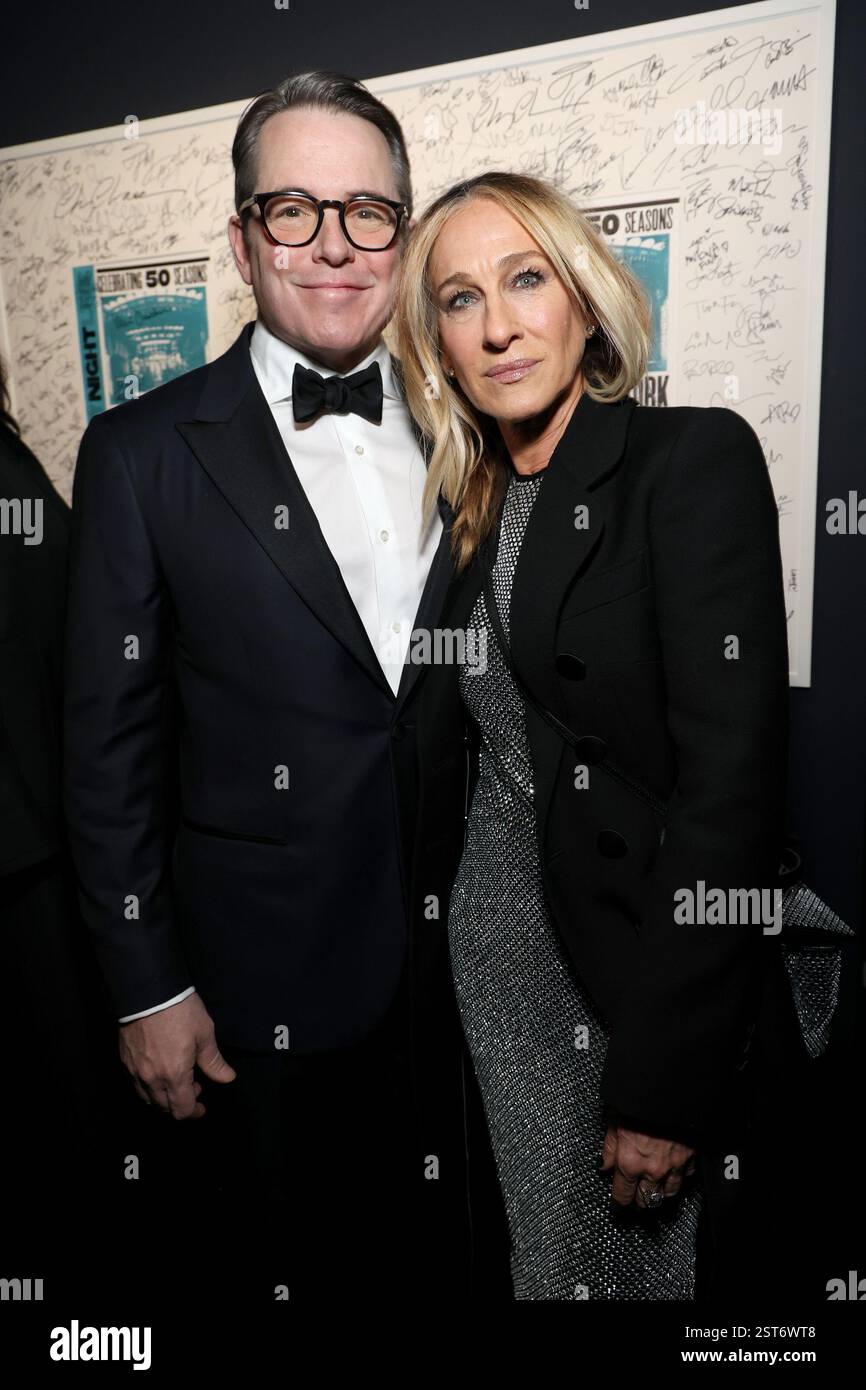 New York, USA. 16th Feb, 2025. SNL50: THE RED CARPET -- Pictured: (l-r ...