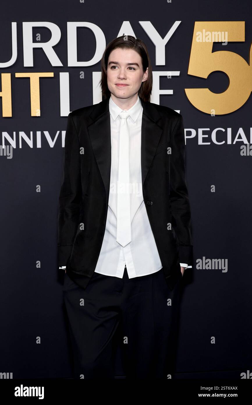 New York, USA. 16th Feb, 2025. SNL50: THE RED CARPET -- Pictured: Jane Wickline on Sunday ...