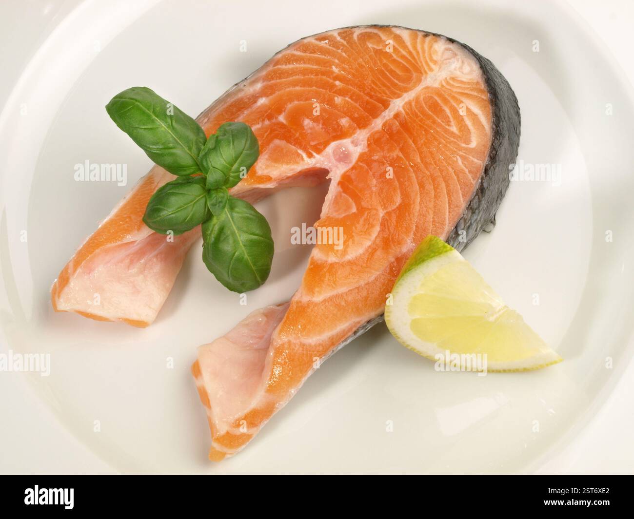Salmon Chop - Fish Fillet Stock Photo - Alamy