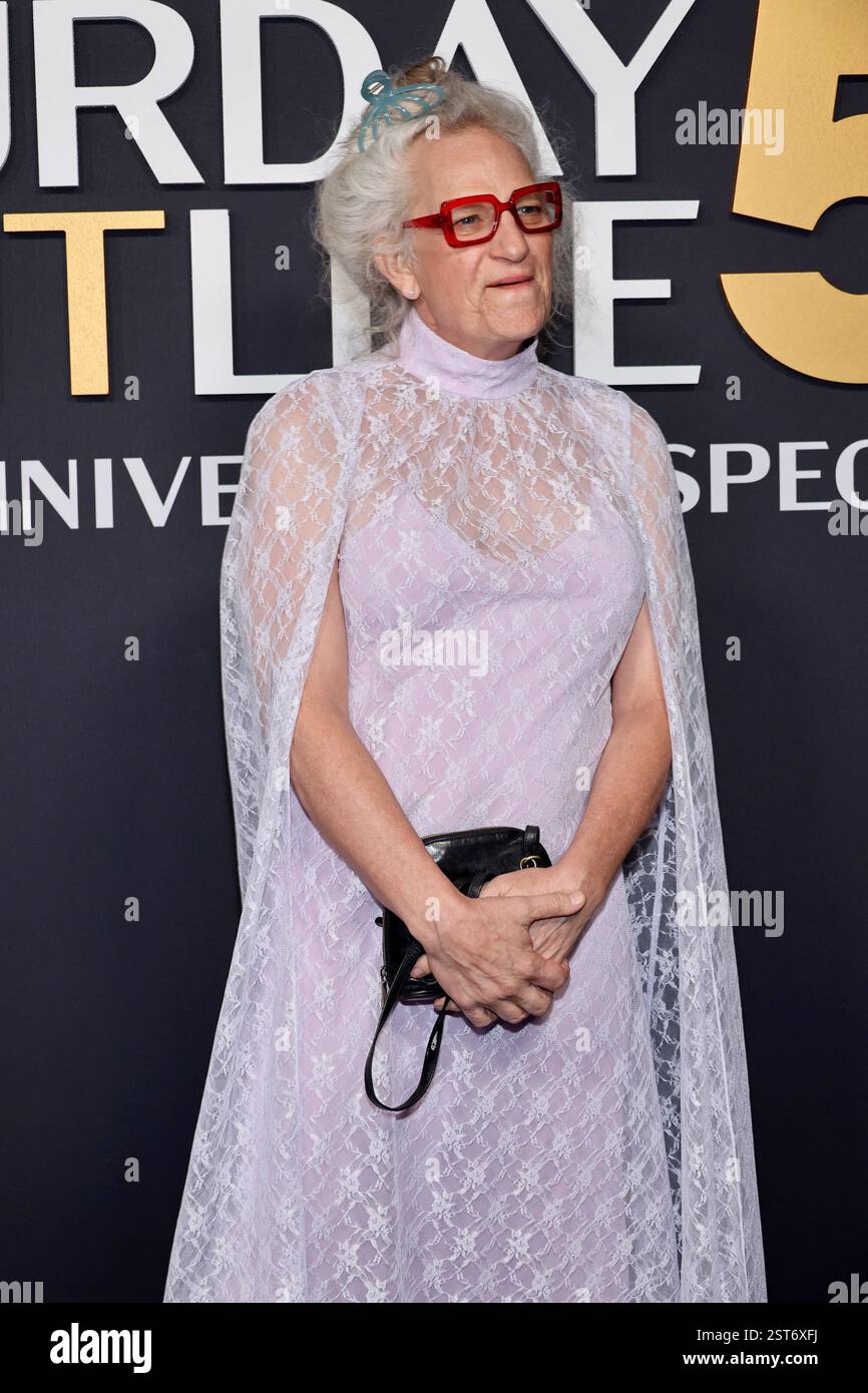 New York, USA. 16th Feb, 2025. SNL50: THE RED CARPET -- Pictured: Harper Steele on Sunday ...