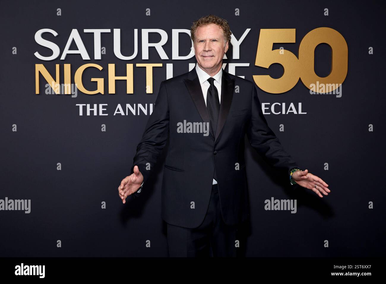 New York, USA. 16th Feb, 2025. SNL50: THE RED CARPET -- Pictured: Will ...