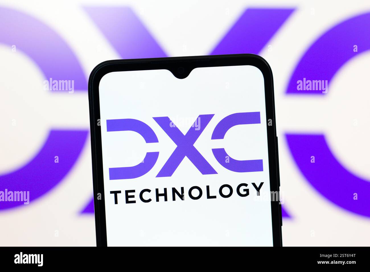 Canada. 17th Feb, 2025. In this photo illustration, the DXC Technology ...