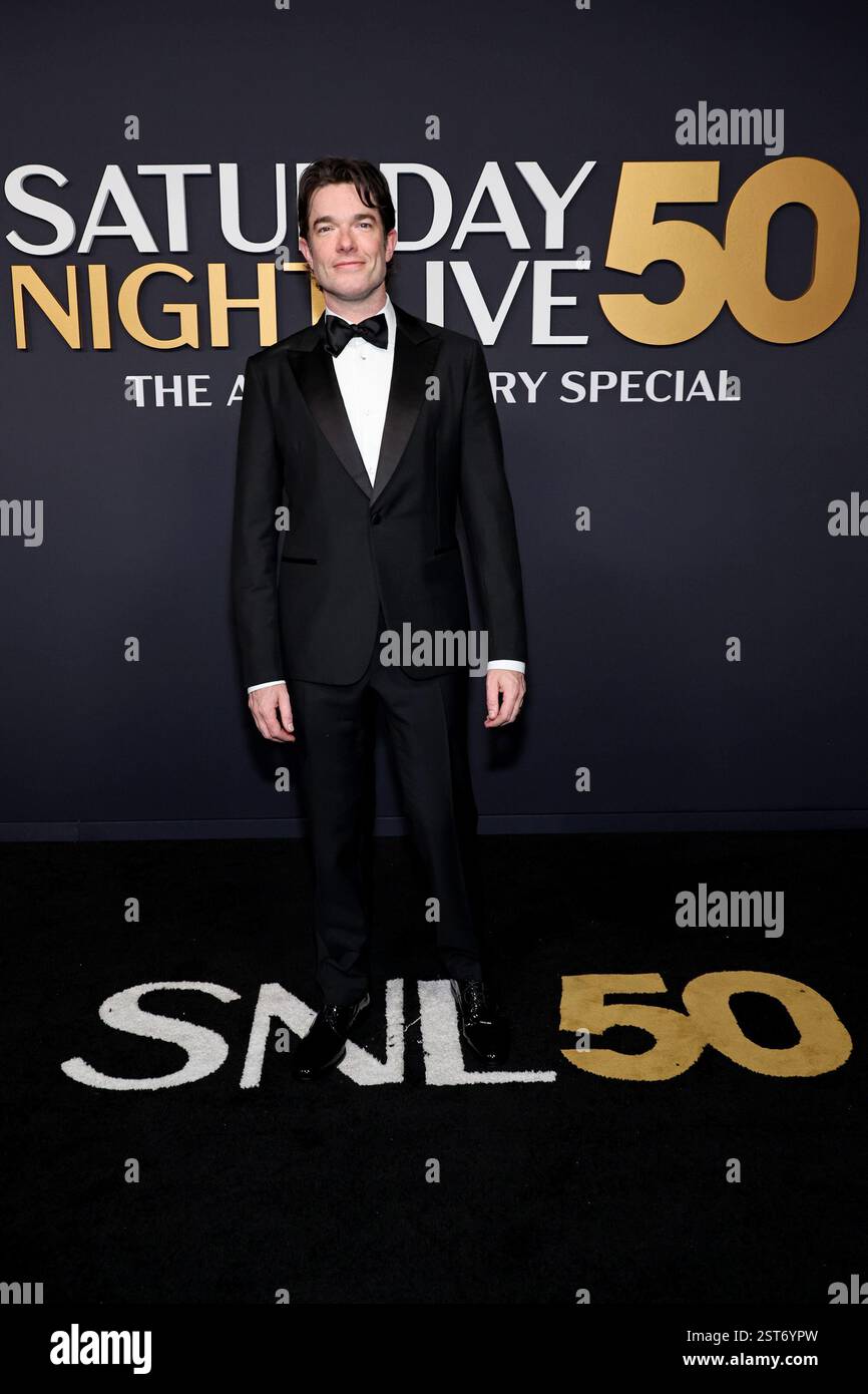 New York, USA. 16th Feb, 2025. SNL50: THE RED CARPET -- Pictured: John ...