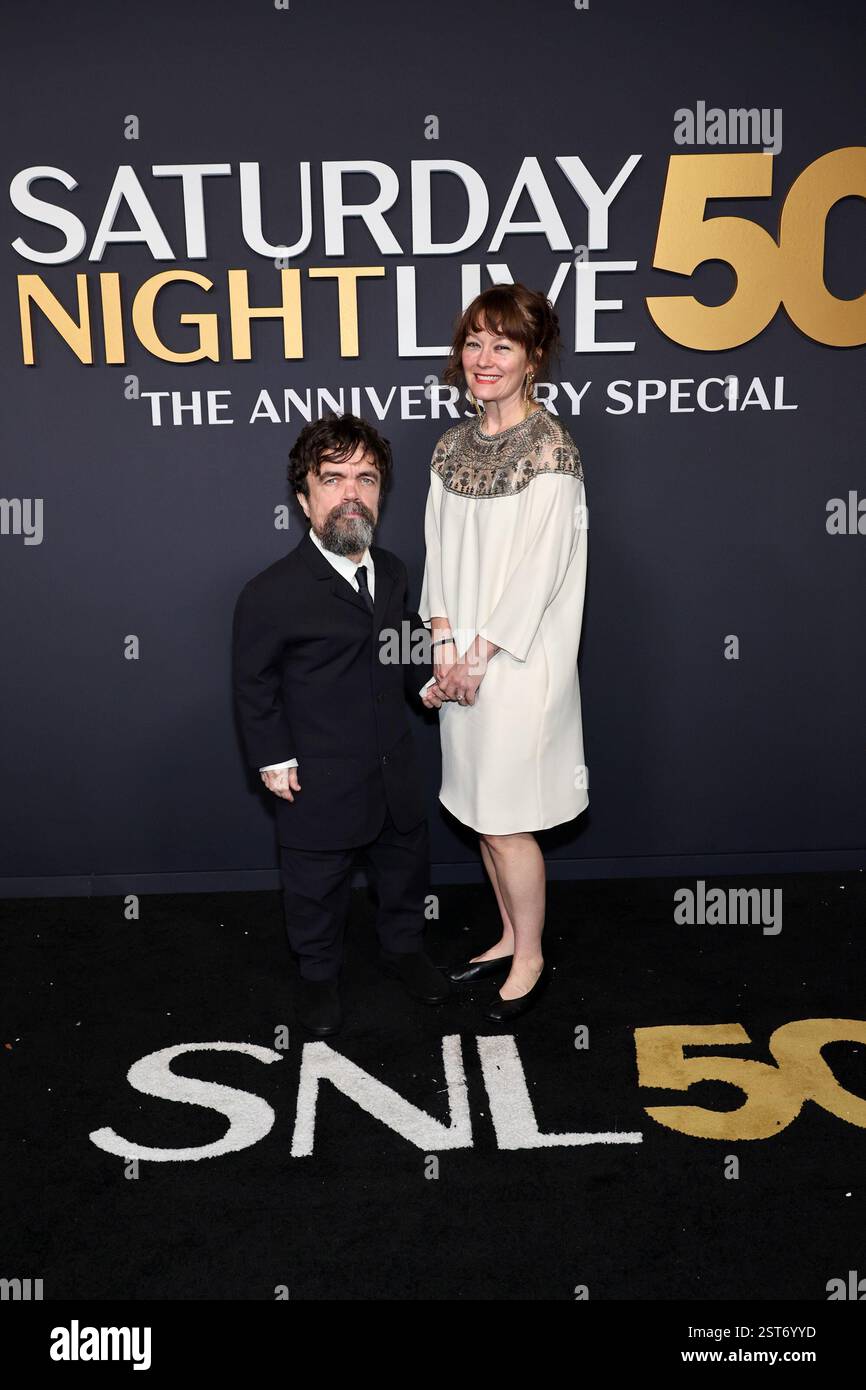 New York, USA. 16th Feb, 2025. SNL50: THE RED CARPET -- Pictured: (l-r ...