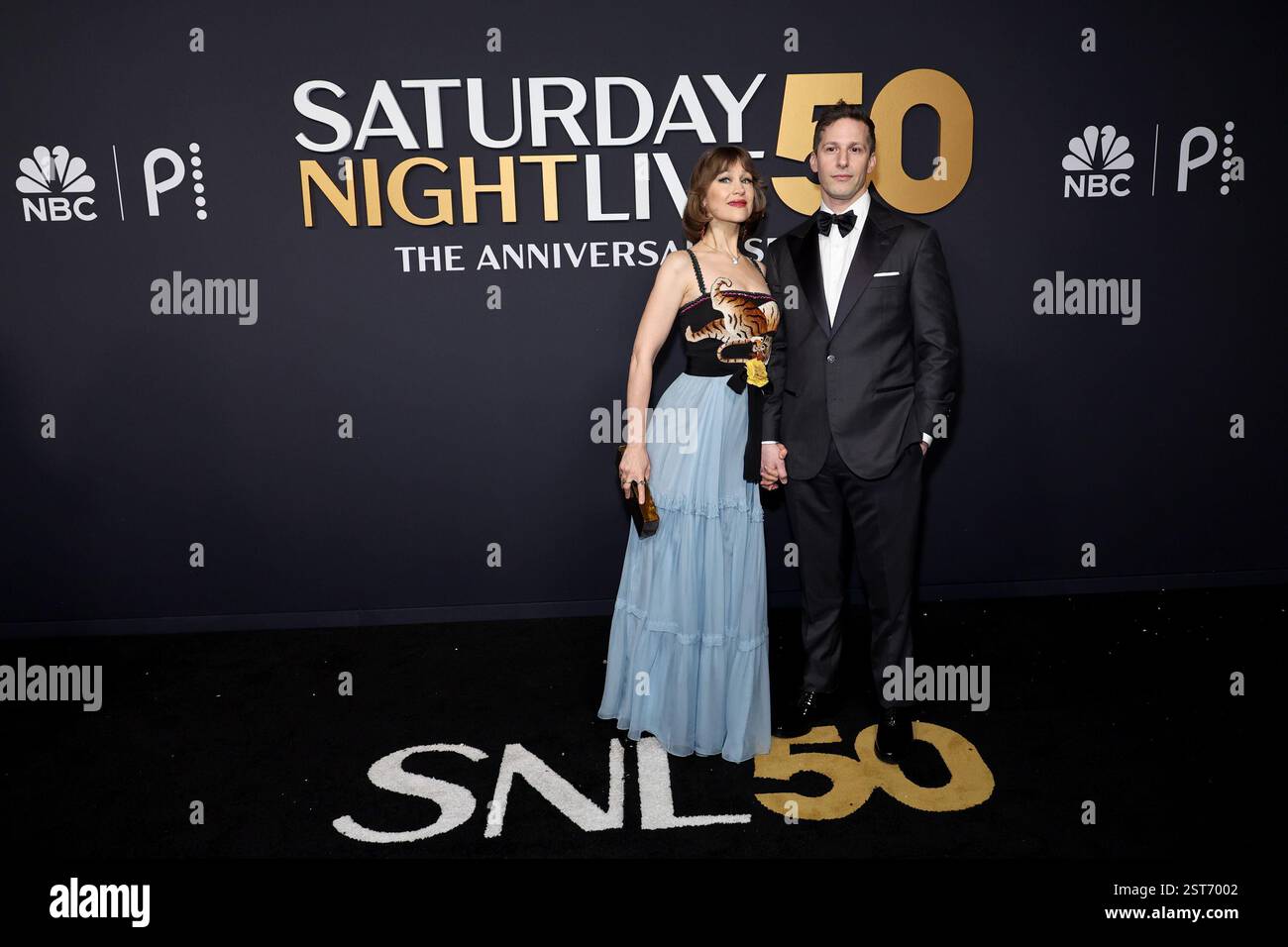 New York, USA. 16th Feb, 2025. SNL50: THE RED CARPET -- Pictured: (l-r ...