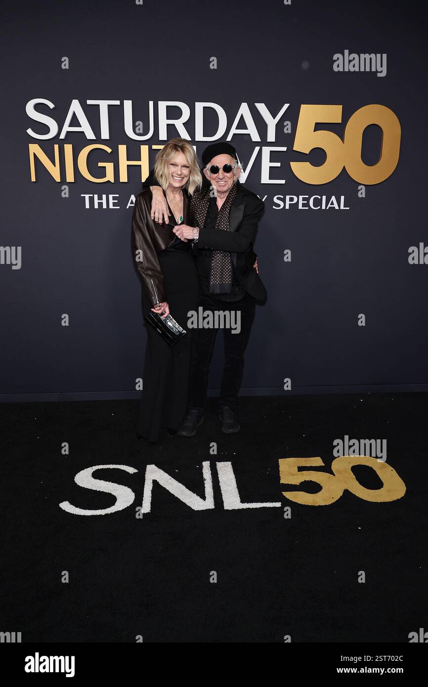 New York, USA. 16th Feb, 2025. SNL50: THE RED CARPET -- Pictured: (l-r ...