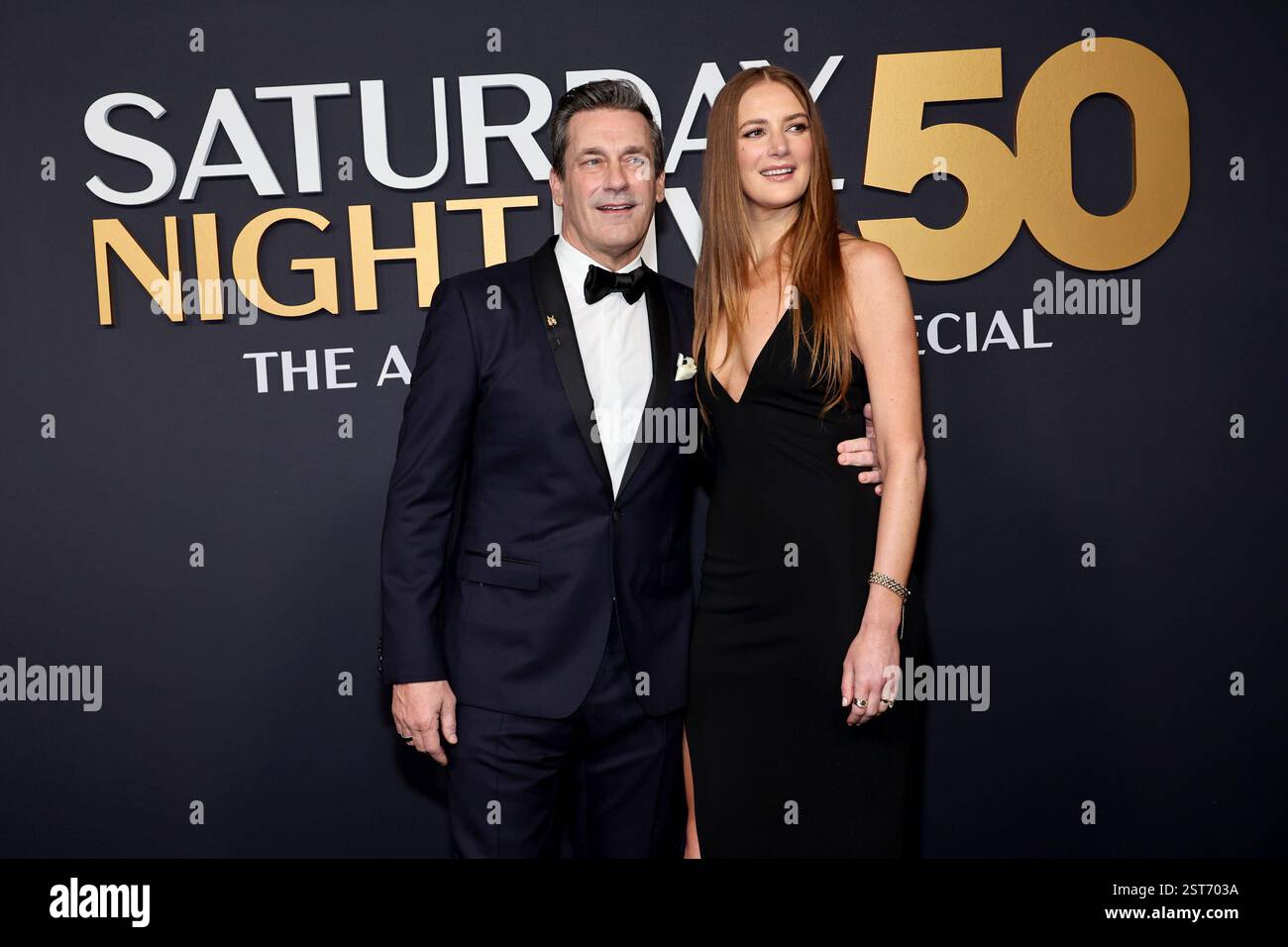 New York, USA. 16th Feb, 2025. SNL50: THE RED CARPET -- Pictured: (l-r ...