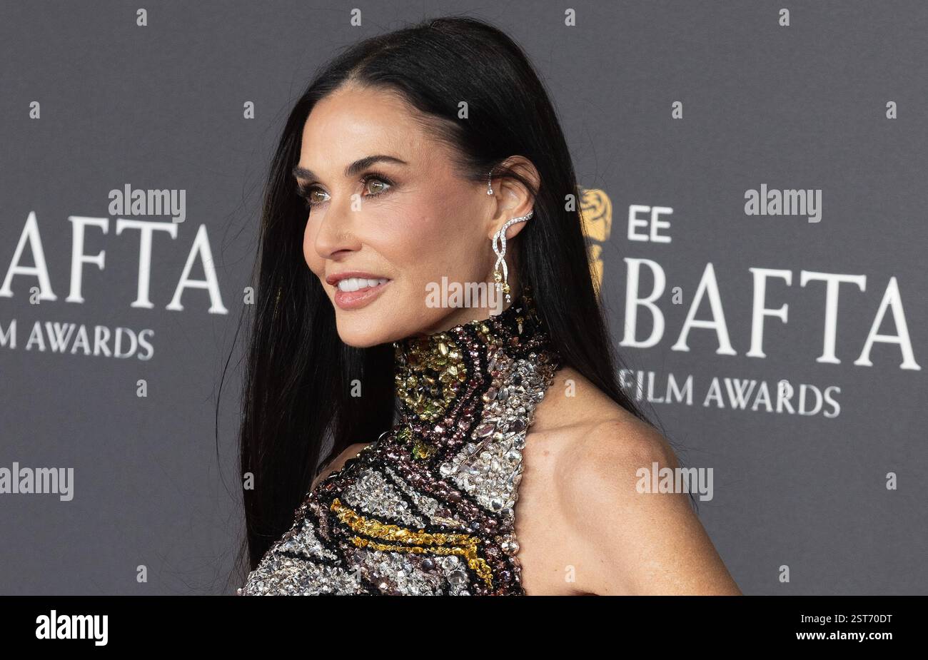 London, UK. 16 February, 2025. Demi Moore attends the EE BAFTA's Film ...