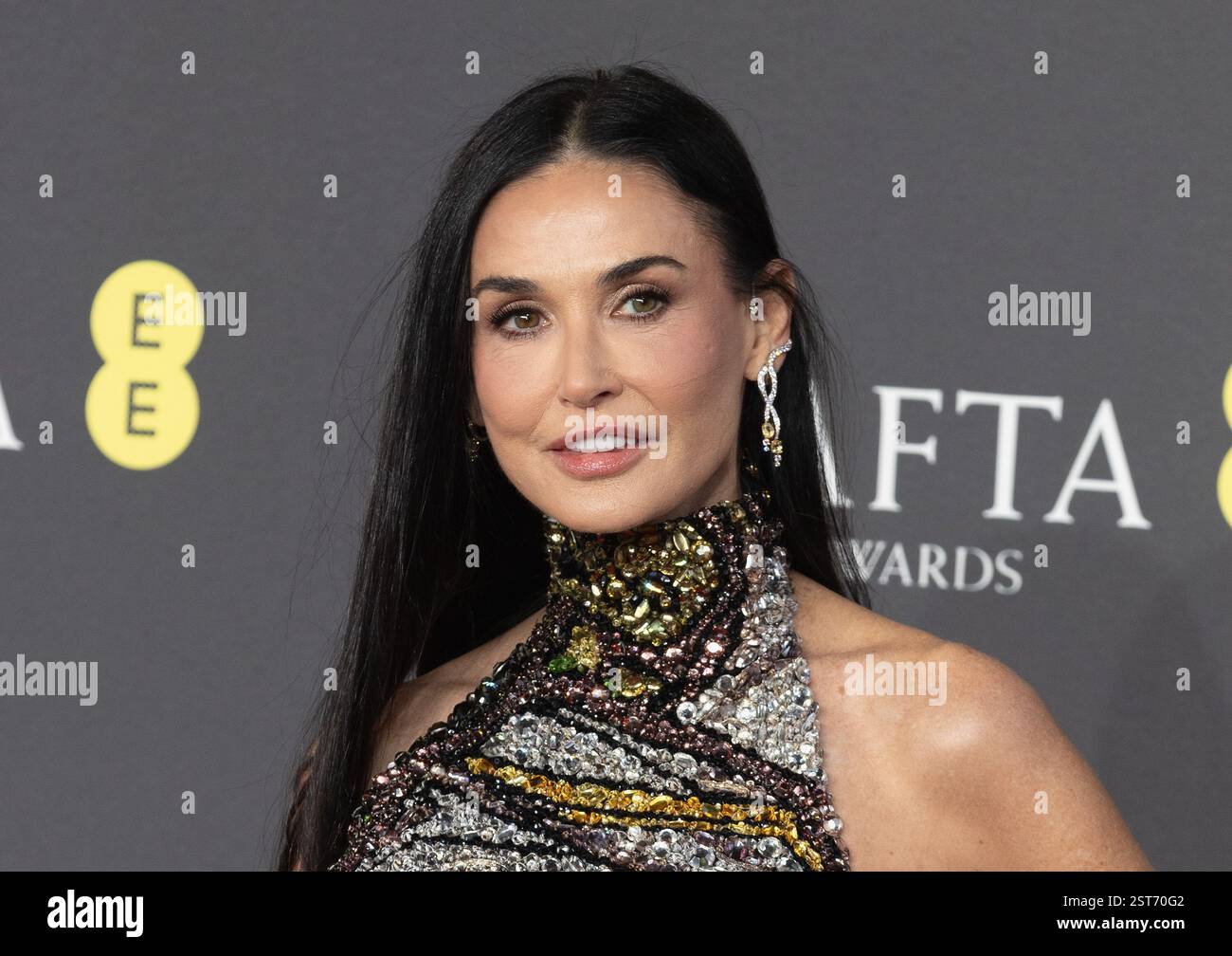 London, UK. 16 February, 2025. Demi Moore attends the EE BAFTA's Film ...