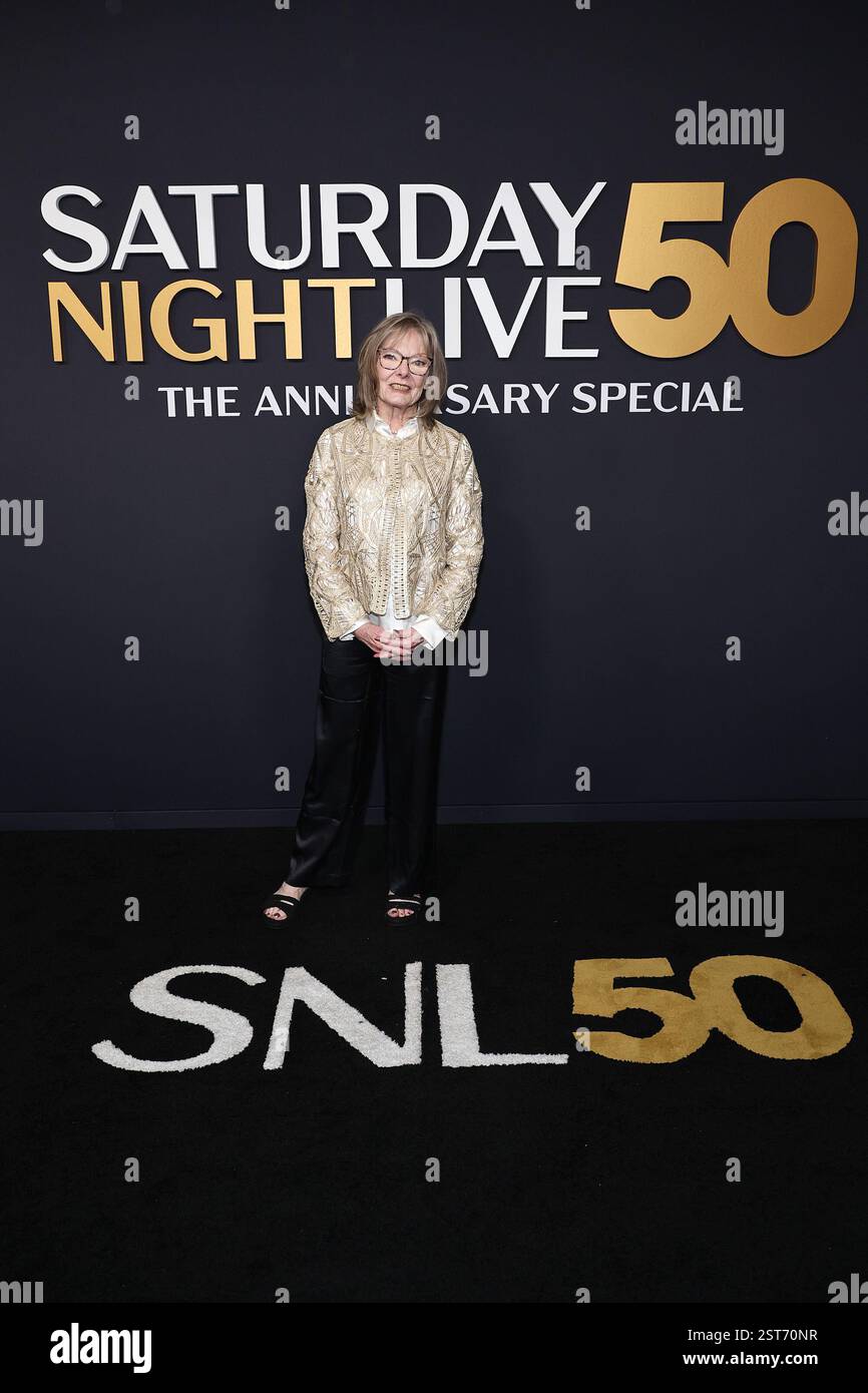 New York, USA. 16th Feb, 2025. SNL50: THE RED CARPET -- Pictured: Jane ...