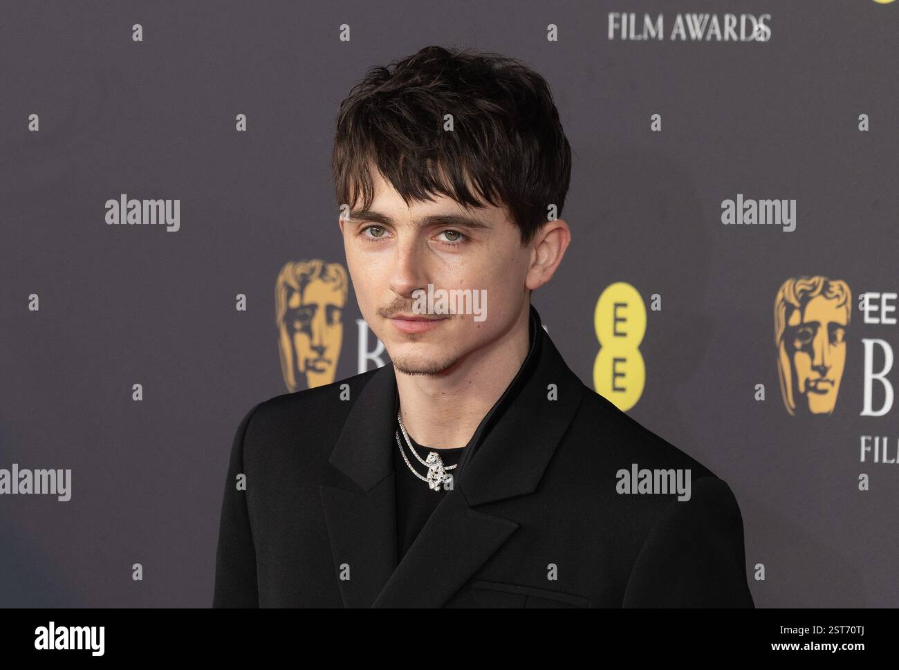 London, UK. 16 February, 2025. Timothee Chalamet attends the EE BAFTA's ...