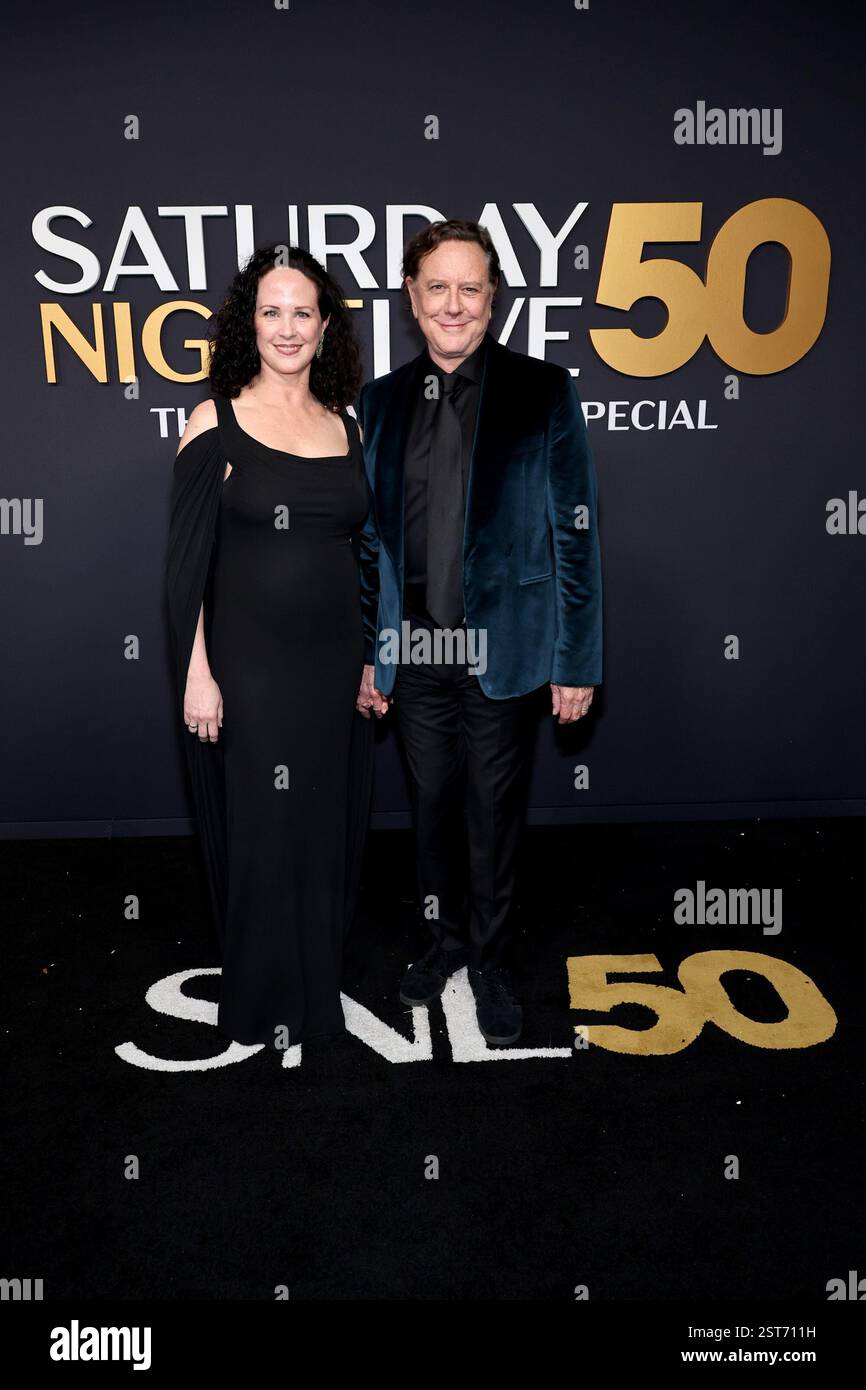 New York, USA. 16th Feb, 2025. SNL50: THE RED CARPET -- Pictured: (l-r ...