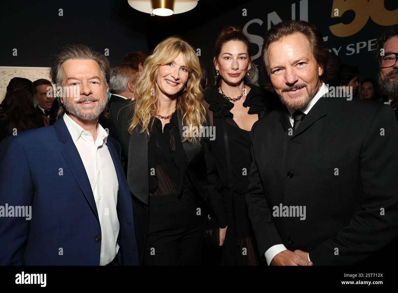 New York, USA. 16th Feb, 2025. SNL50: THE RED CARPET -- Pictured: (l-r ...