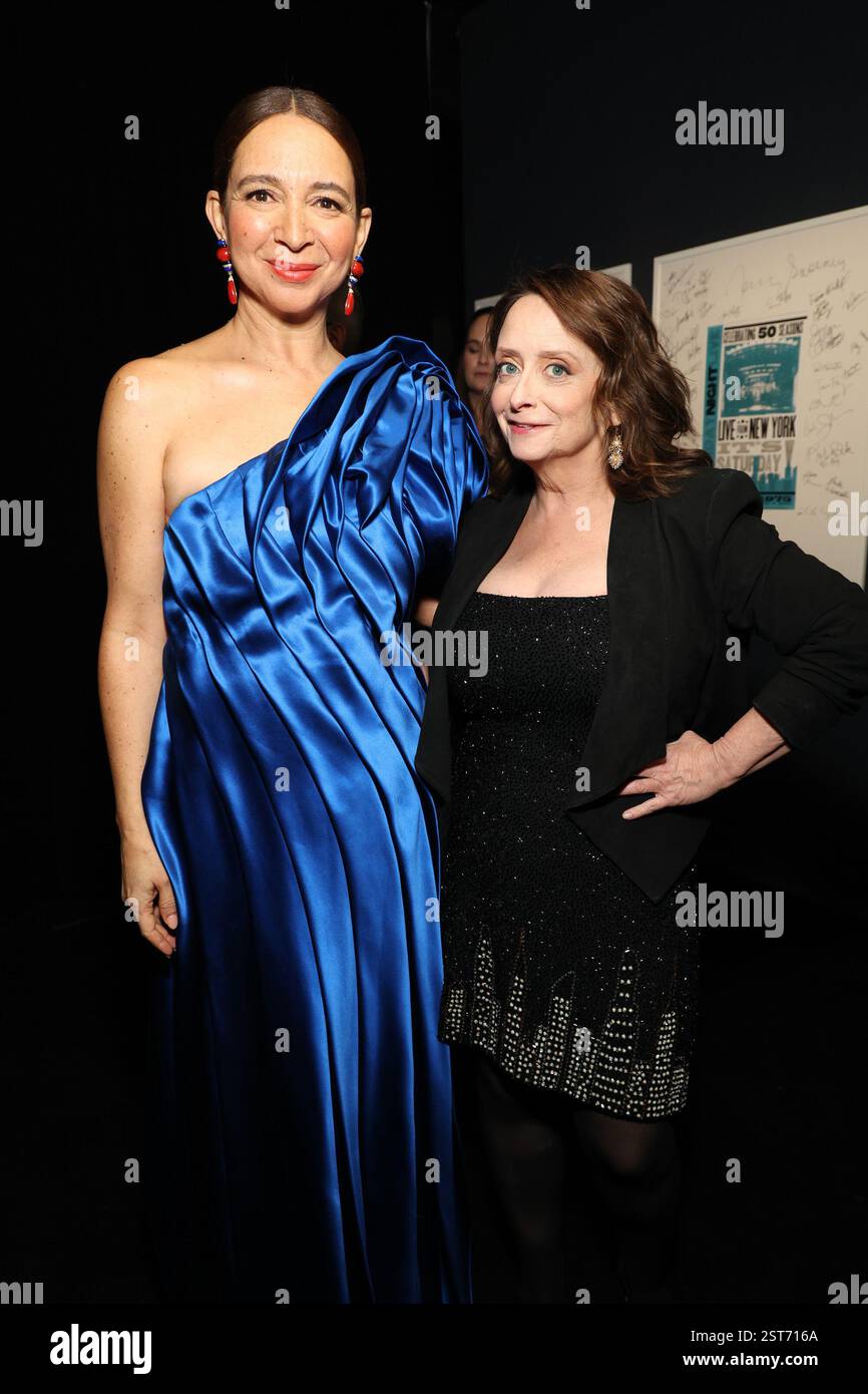 New York, USA. 16th Feb, 2025. SNL50: THE RED CARPET -- Pictured: (l-r ...