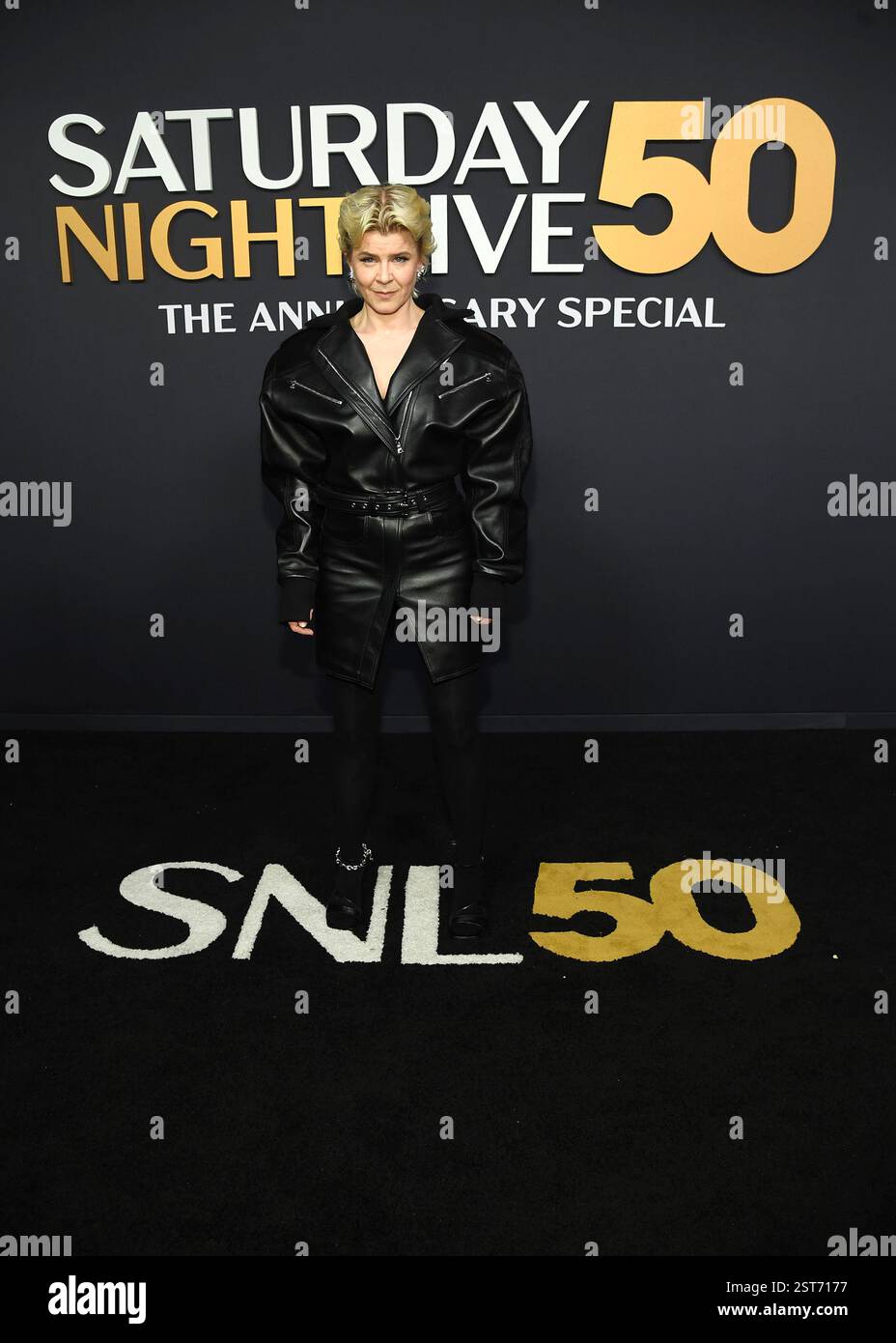 New York, USA. 16th Feb, 2025. SNL50: THE RED CARPET -- Pictured: Robyn ...