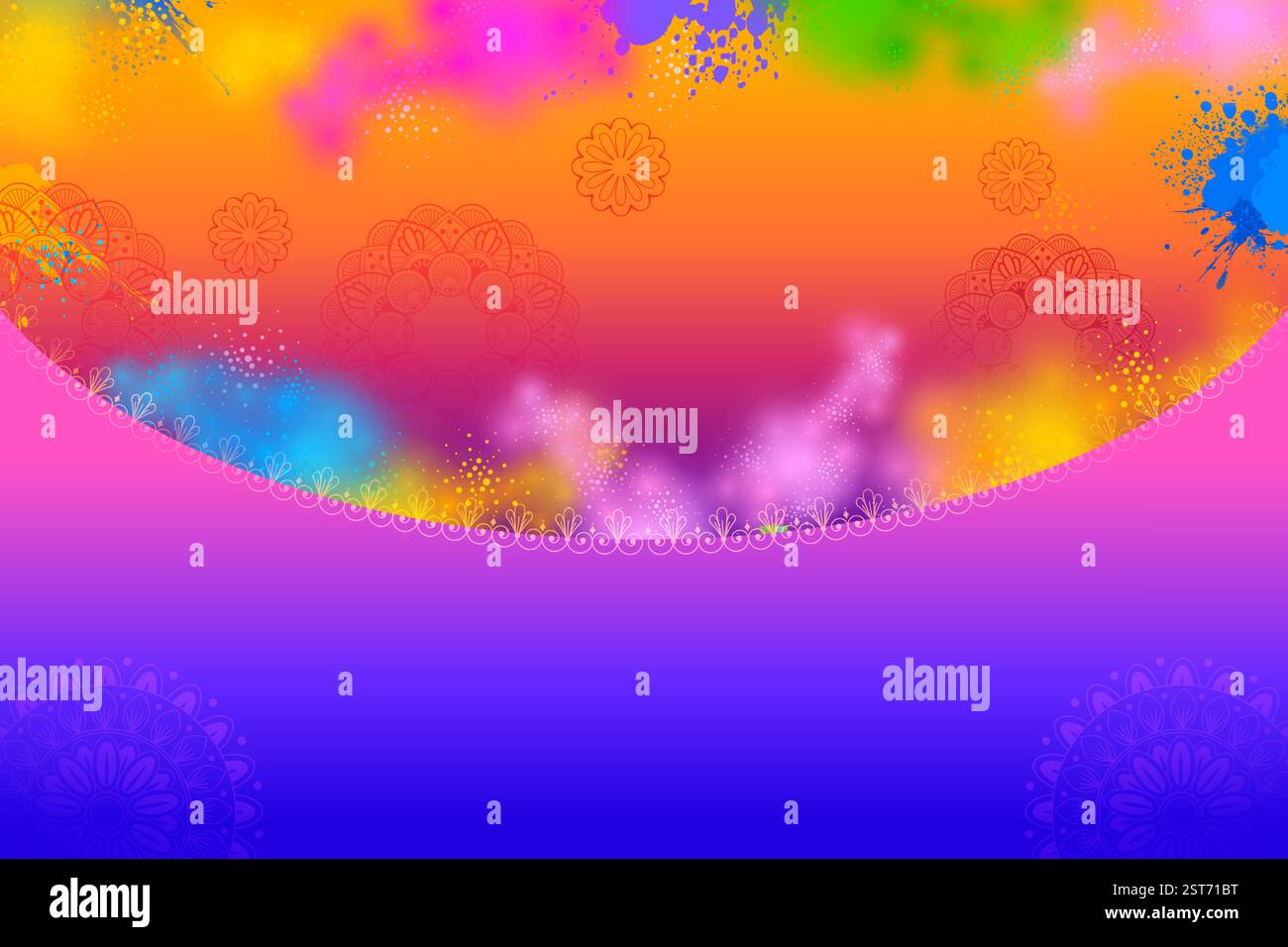 illustration of abstract colorful splash of watercolor background card ...