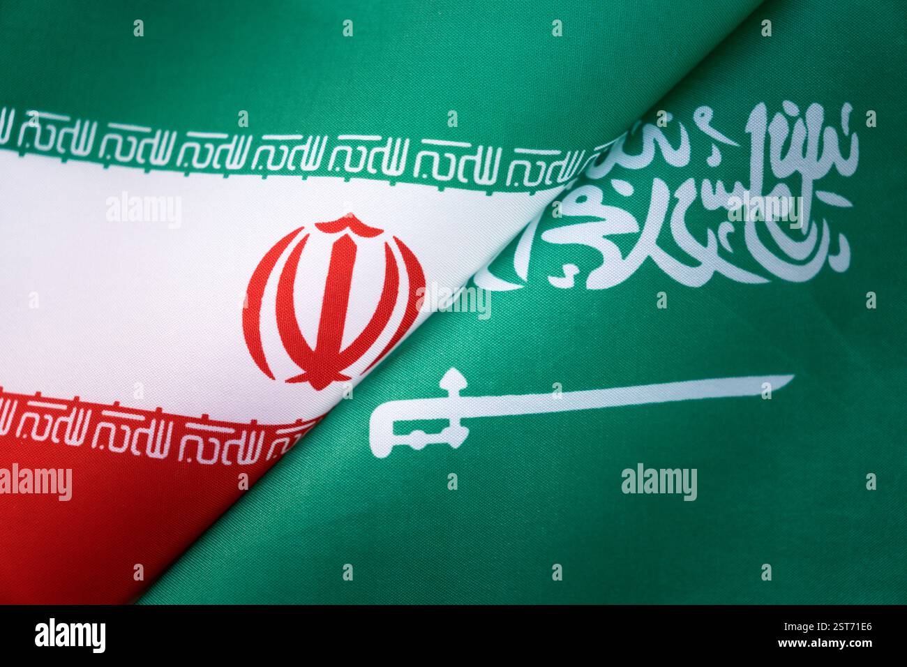 Saudi arabia iran flags hi-res stock photography and images - Alamy