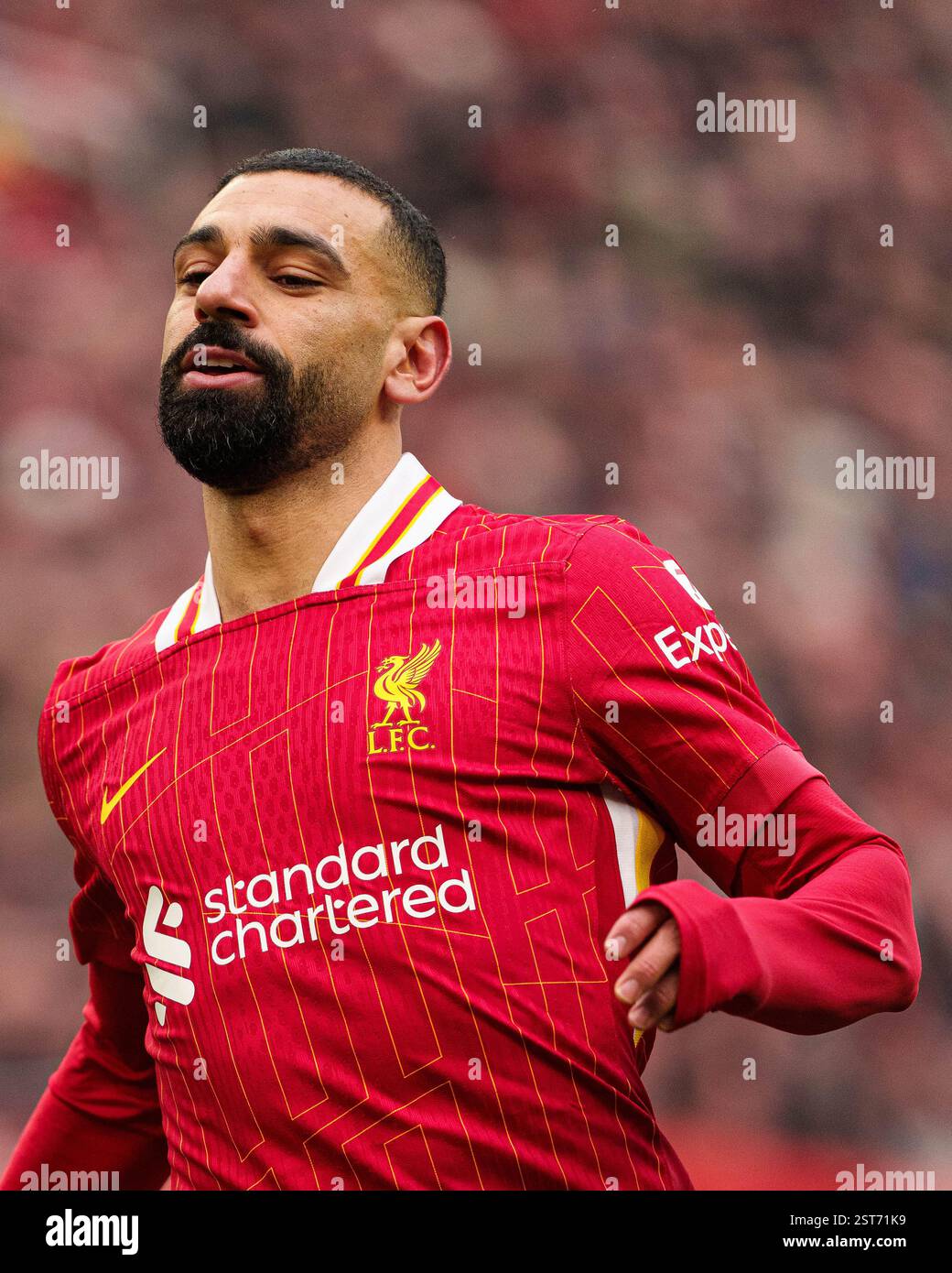 Liverpool's Mohamed Salah during the Premier League match between ...