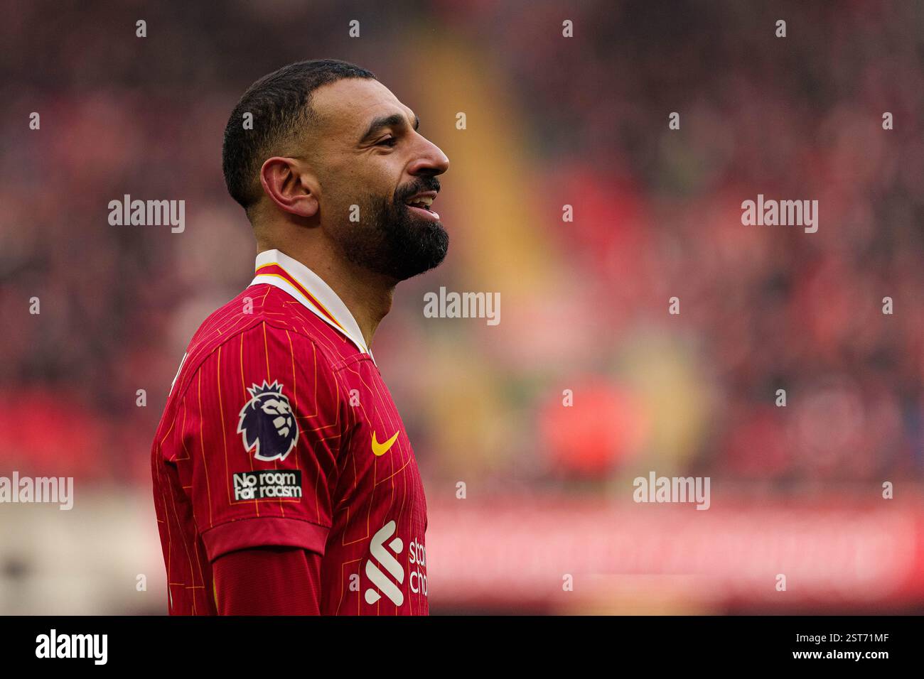 Liverpool's Mohamed Salah is seen during the Premier League match ...